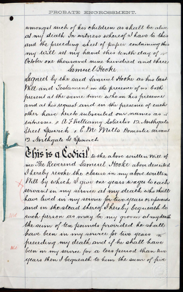 Rev Samuel Hooke (1839-1906)